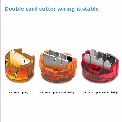 Buy K1 K2 K3 Connector Pure Copper Double Blade Connection Subnet Cable ...