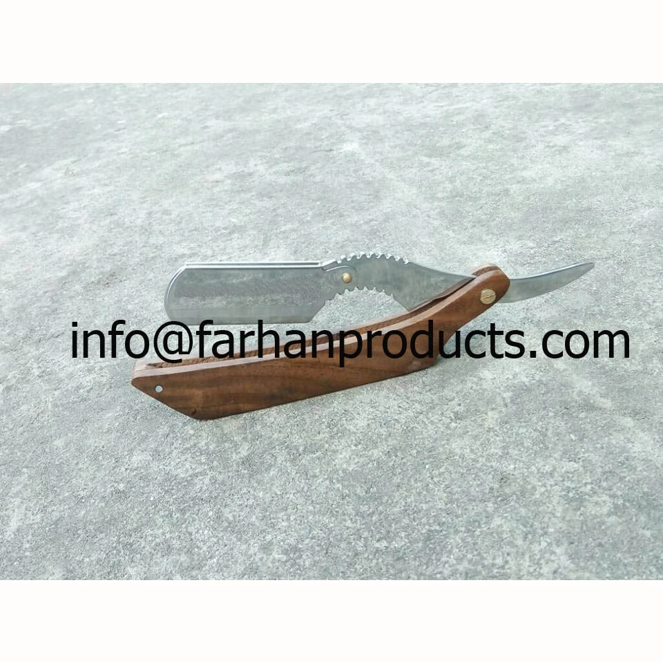 Buy Men Straight Barber Edge Steel Razors Folding Shaving Knife Barber ...