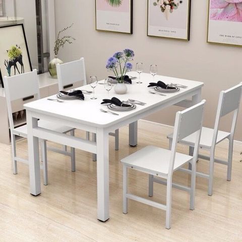 Buy Modern Design Wooden One Table Four Chairs Dining Table Sets For ...