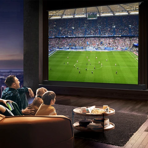 Buy Motorized Stand Pull-up 3d 120 Inch Projection Screen Electric ...