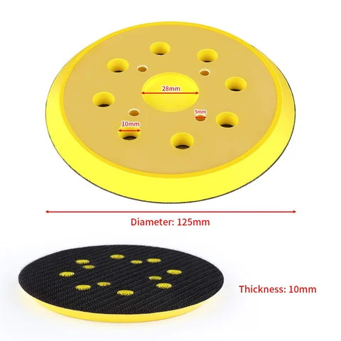 Buy New Arrival 5 Inch 8 Holes Replacement Sanding Pad For Orbital Palm ...