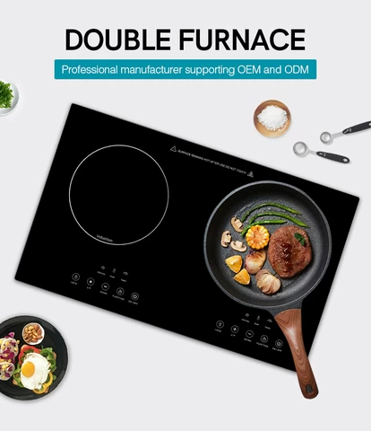 Buy New Design 2 Heads Electric Induction Cooker 2200w Infrared Stove ...