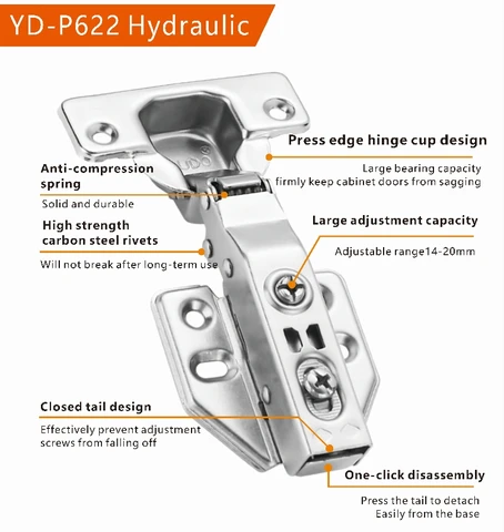 Buy New Design Auto Hinges Slide On Full Overlay Hydraulic Furniture ...
