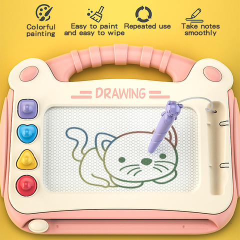 Buy Portable Magnetic Drawing Board Toys Kids Colorful Erasable Art ...
