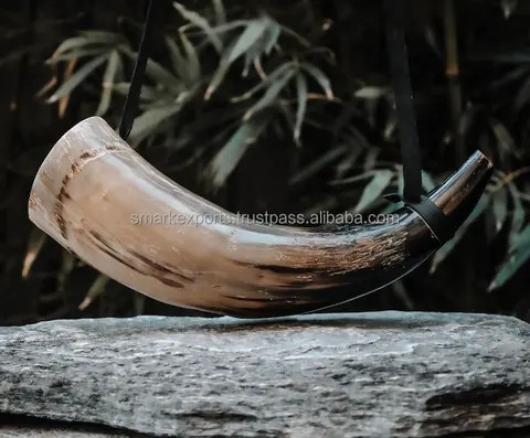 Buy Premium Quality Natural Horn Viking Blowing Horn Authentic ...
