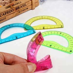 Buy Pvc Plastic Flexible Soft Ruler Safety Protractor from Ningbo Becol ...