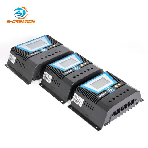 Buy Pwm Solar Panel Controller Off Grid 60a Auto Solar Charge ...