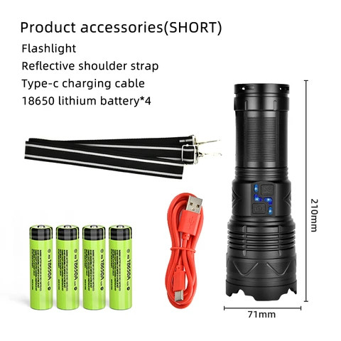 Buy Ultra Bright Flashlight Explosion Proof Defensive Rechargeable ...