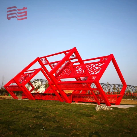 Buy Urban Large-scale Stainless Steel Abstract Sculpture Scenic Garden ...