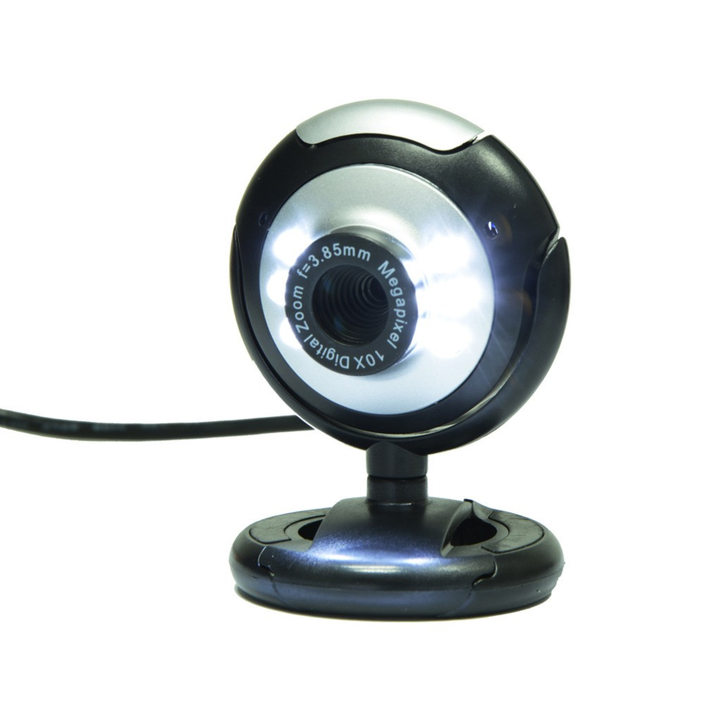 Buy Usb Webcam 6 Led Night Light Web Camera Buit-in Mic Clip Cam For Pc ...