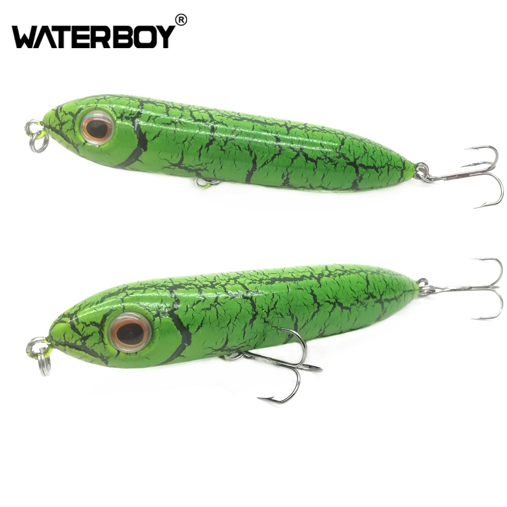 Buy Waterboy Newest Topwater Lure Pencil 9.6cm 12.2g Whopper Plopper ...