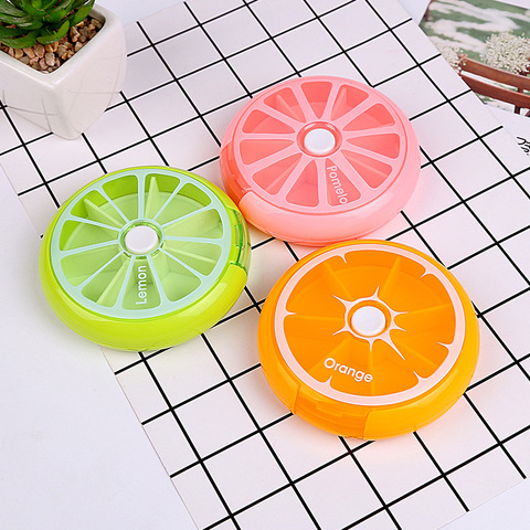 Buy Wholesale New Design Round Plastic Pill Case, Pill Organizer, Pill ...