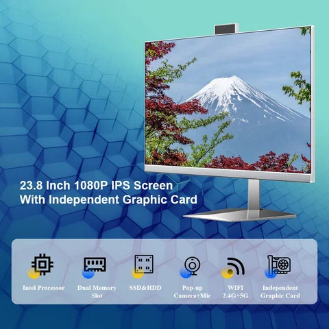 Buy Wholesale Oem Touch Screen Aio Pc 23.8 Inch Core I7 10th Gen ...
