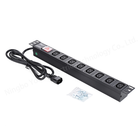 Buy Yosun Pdu 19" 1u 8way Smart Iec C13 C14 Switch Power Distribution Unit Cabinet Pdu Socket ...
