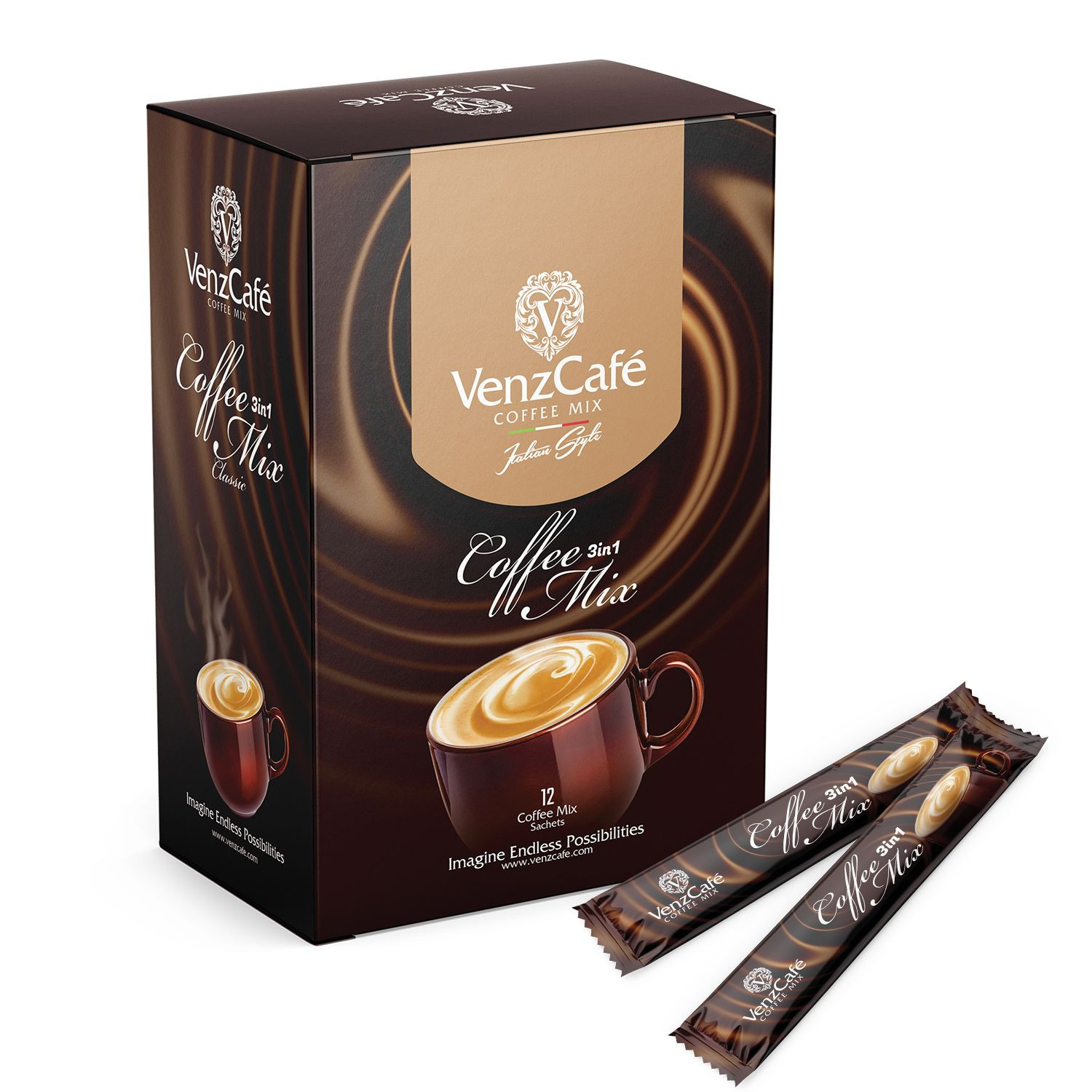 Buy Venzcafe Coffee Mix 3 In1 Instant Coffee from VenzCafe, Iran ...