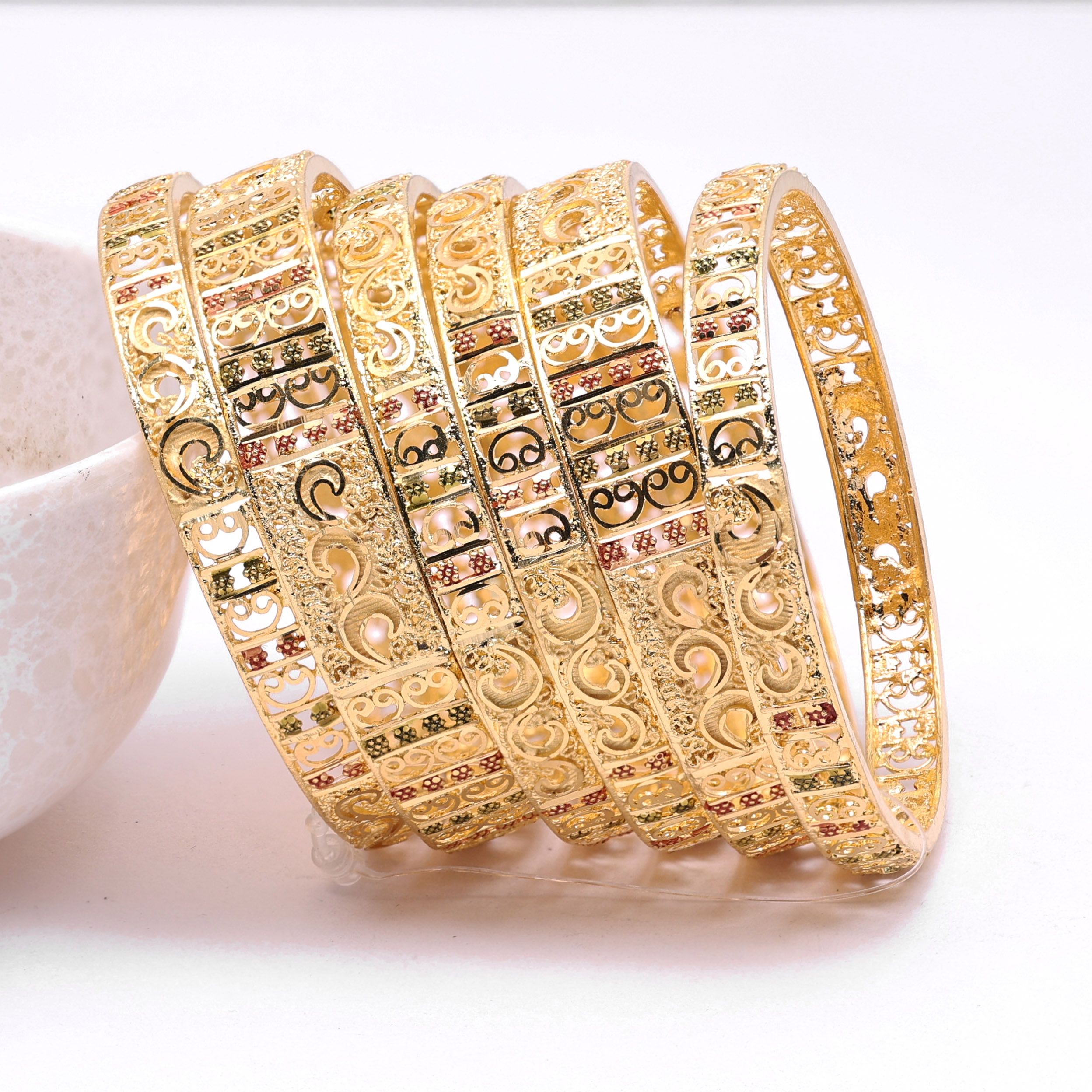 Buy Forming Bangles, Traditional Gold Plated Bangles, Luxury Bangles ...