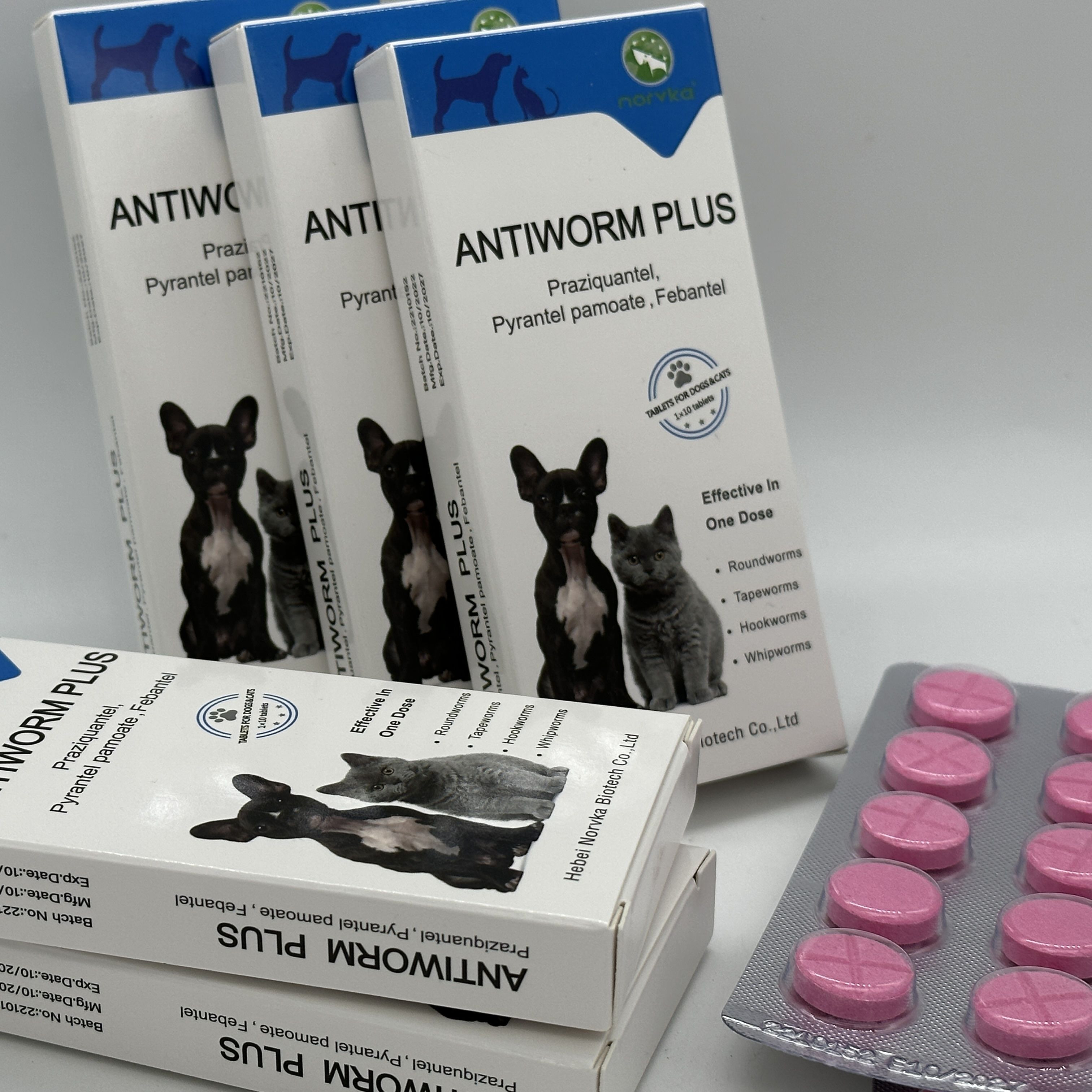 Buy Pet Dog 3 In 1 Dewormer Drontal Tablet For Cats Dogs from Hebei ...