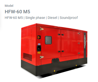 Buy 55-60kva Hfw-60 M5 Diesel Generator Soundproof from Hangzhou ...