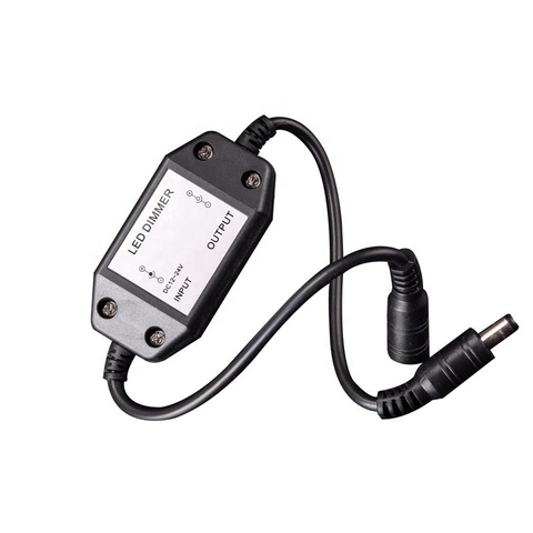 Buy 12v Dc 0-100% Pwm Manual Knob Inline Led Strip Dimmer Controller ...