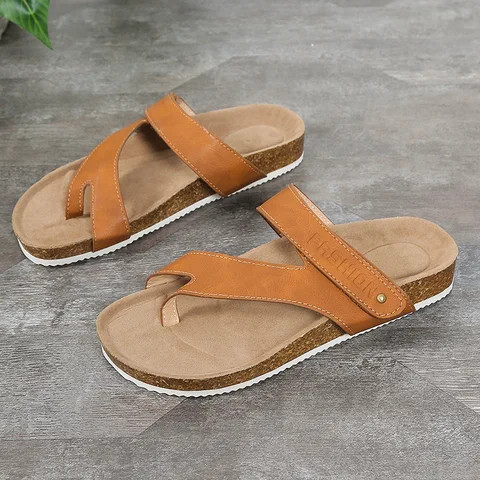 Buy 2024 Summer New Flat Sandals Beach Sides Casual Large Size Flip Flops For Women from Hefei ...