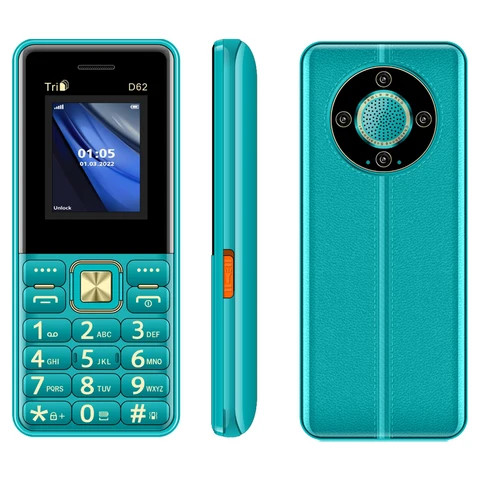 Buy 2025 New D62 1.8 Inch 2g 3 Sim Card Ultra Slim Mobile Phone Bar ...