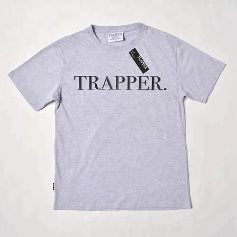 Buy 3d Embossed Logo Gray Men T Shirt Unisex Custom Embossing Logo ...