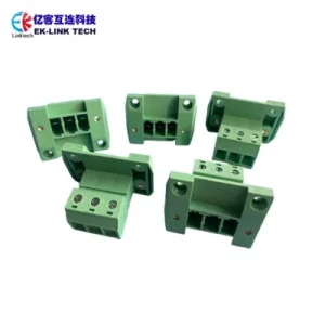 Buy 7.62mm Pitch Screw Connector Vertical Terminal Block With Flange ...