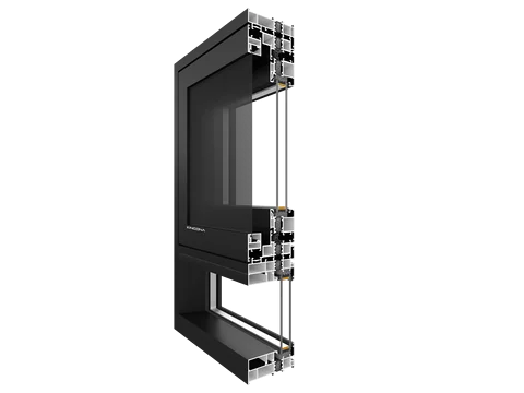Buy Aluminum Flush Outward Opening Window Screen Integrated System ...