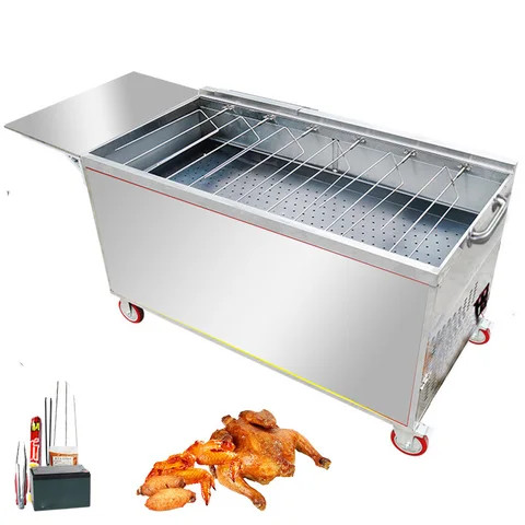 Buy Chicken Pieces Grill Machine Double Rotisserie Oven Electric ...