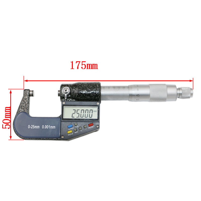 Buy Digital Micr 0-25mm Digital Outside Micrometer With Calibration ...