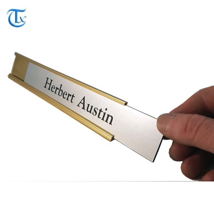 Buy Engraved Plastic Desk Name Plate And Wall Signs With Aluminum ...