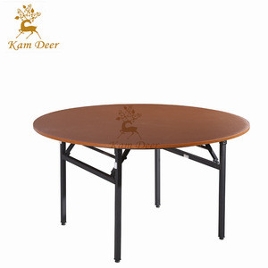 Buy Folding Table Banquet Round Table Hotel Restaurant Dining Table ...