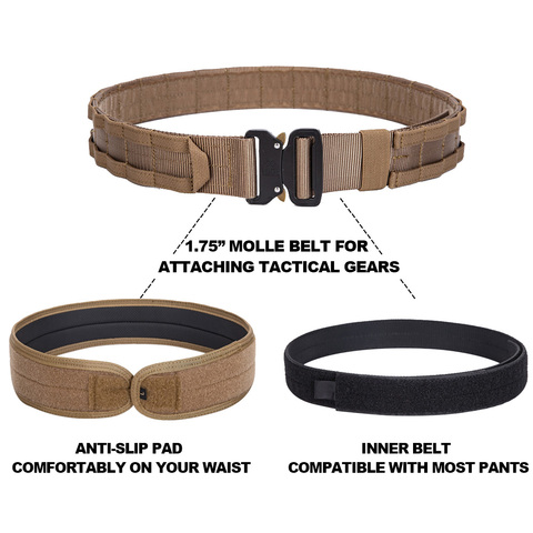Buy Gaf Green Color Strong Nylon Webbing Tactical Belt Pistol Pouch ...