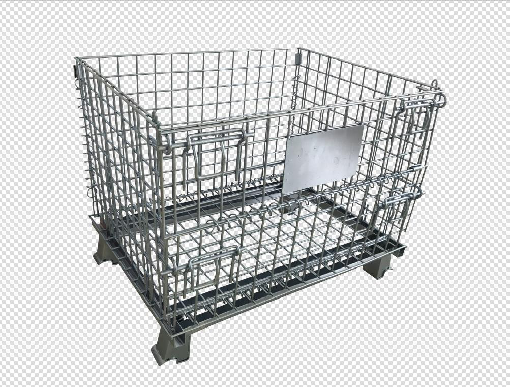 Buy Galvanized Metal Mesh Container Lockable Storage Roll Wire ...
