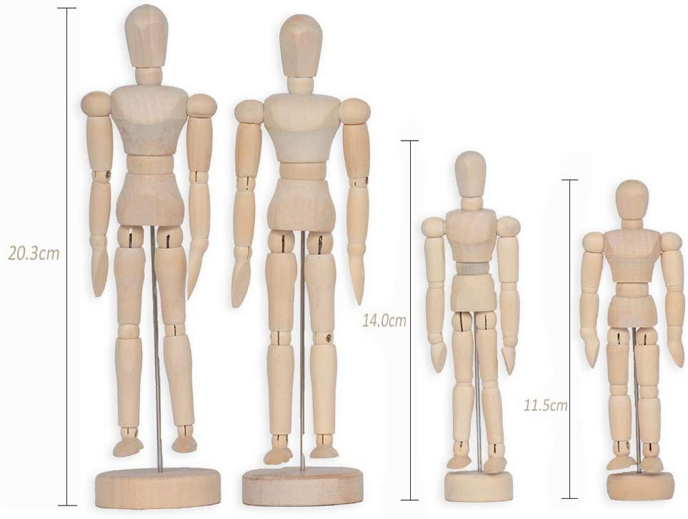 Buy Human Body Manikin Wooden Manikin Art Manikin Artist Drawing Wooden ...