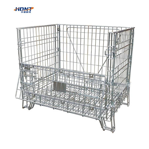 Buy Large Steel Mesh Cages Heavy-duty Folding Design For Auto Spare ...