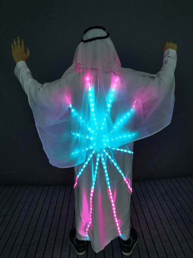 Buy Led Light Up Dubai Clothes Arab Performance Costumes Colorful Sun ...