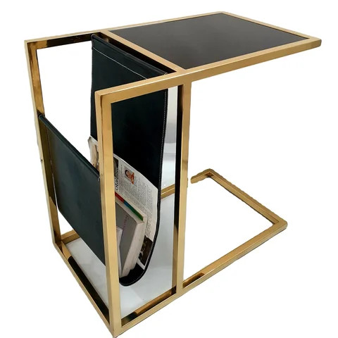 Buy Magazine Holder High Quality Gold Pvd Side Table Also Used As End ...