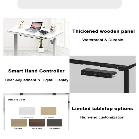 Buy Modern Dual Motor Foldable Standing Desk Revolving Height ...