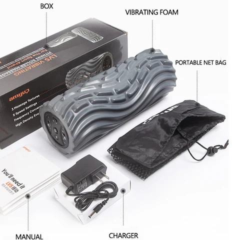 Buy New Electric Vibrating Foam Roller Battery Foam Roller Vibrating ...