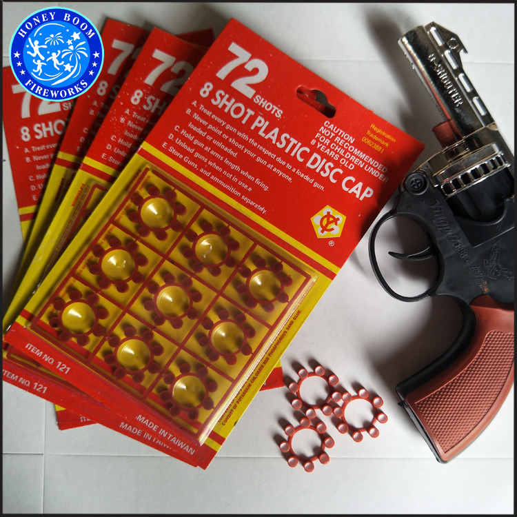 Buy Novelty Fireworks 121 Cowboy Cap Plastic 8 Shot Ring Caps For Gun ...