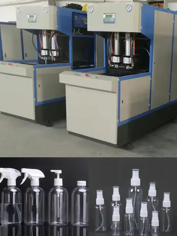 Buy Pet Plastic Bottle Making Blowing Machine 2 Cavities Semi-automatic ...