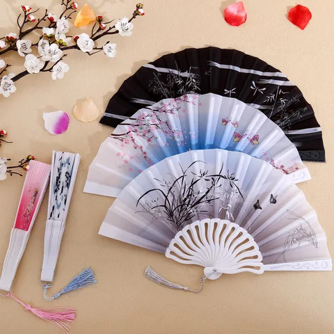 Buy Plastic Hand Fan Customized Dance Folding Fan Wedding Gift Hand ...