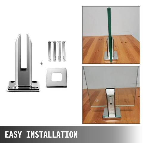 Buy Stainless Steel Frameless Glass Railing Spigots Glass 12 Mm 2205 ...