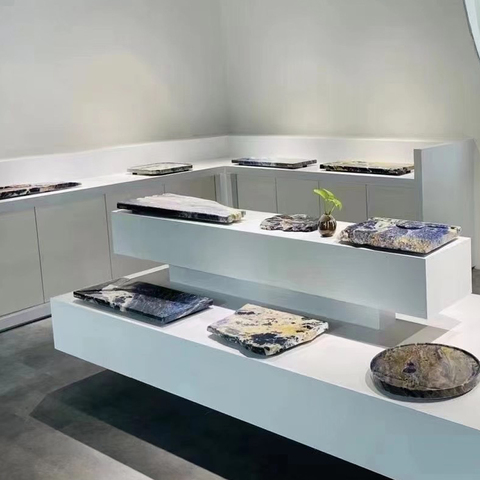 Buy Translucent Brazil Luxury Blue Slabs Granite For Wall Panel ...