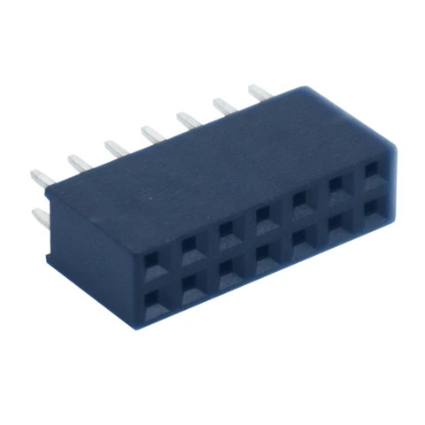 Buy Vertical Pitch 2.54mm Pcb Double Row Female Header Connector from ...