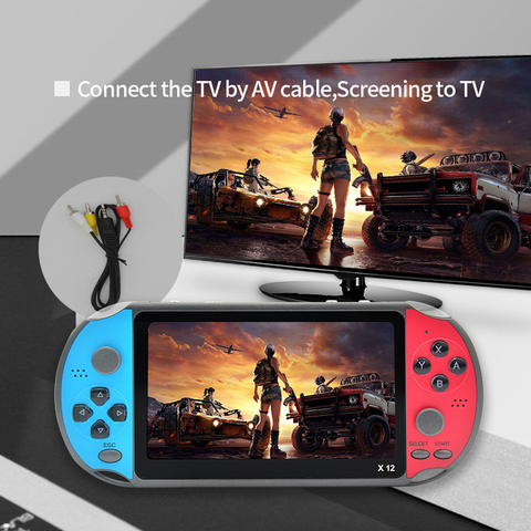Buy X12 5.1 Inch Handheld Retro Game Video Player Game Consoles With ...