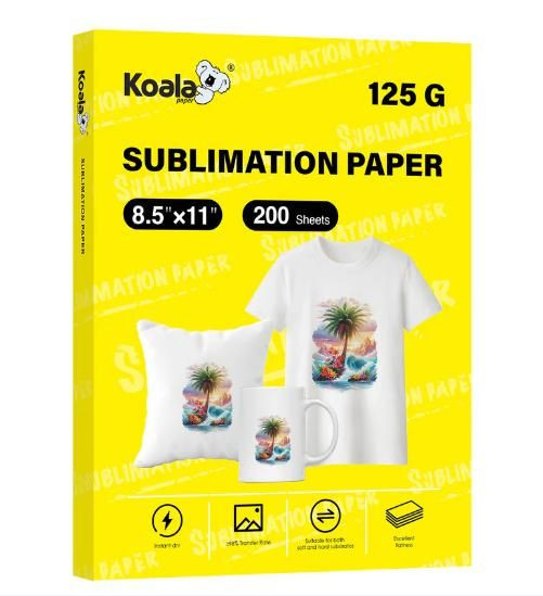 Buy Koala Sublimation Paper 125gsm 200 Sheets Used For Inkjet Printers ...