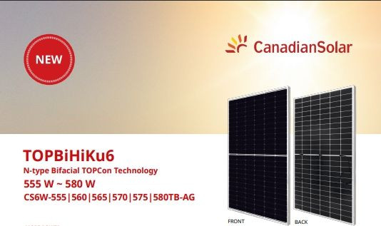 Buy Canadian Solar 555 W ~ 580 W from Inara Trade FZE, United Arab ...
