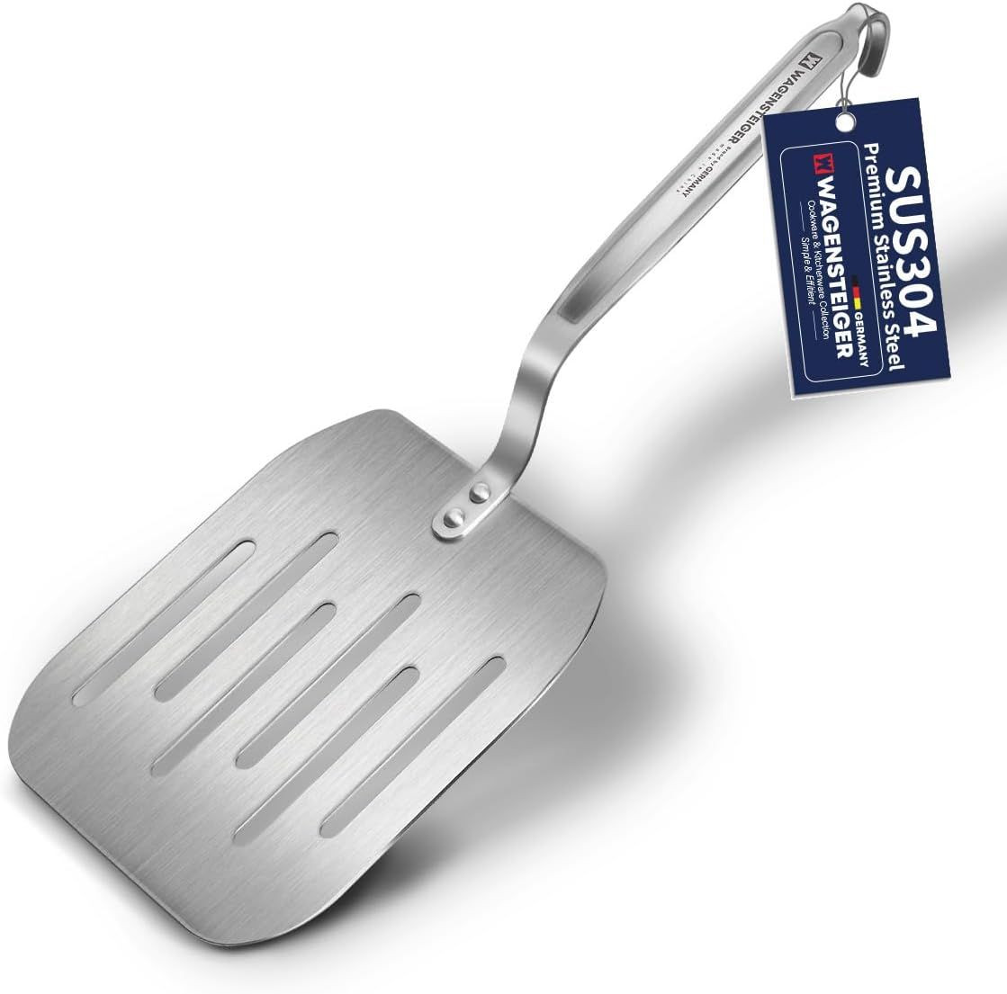 Buy Sus304 Stainless Steel Spatula - Slotted, Ergonomic, Durable, Extra ...